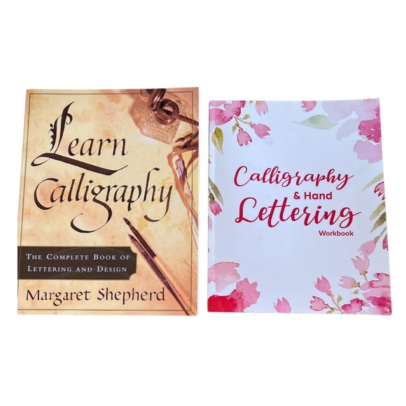 Other | Lot Of 2 Calligraphy Books Learn Calligraphy And Calligraphy ...